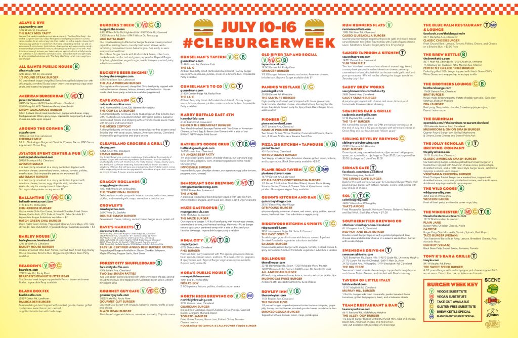 Cleveland Burger Week • July 8-14, 2024